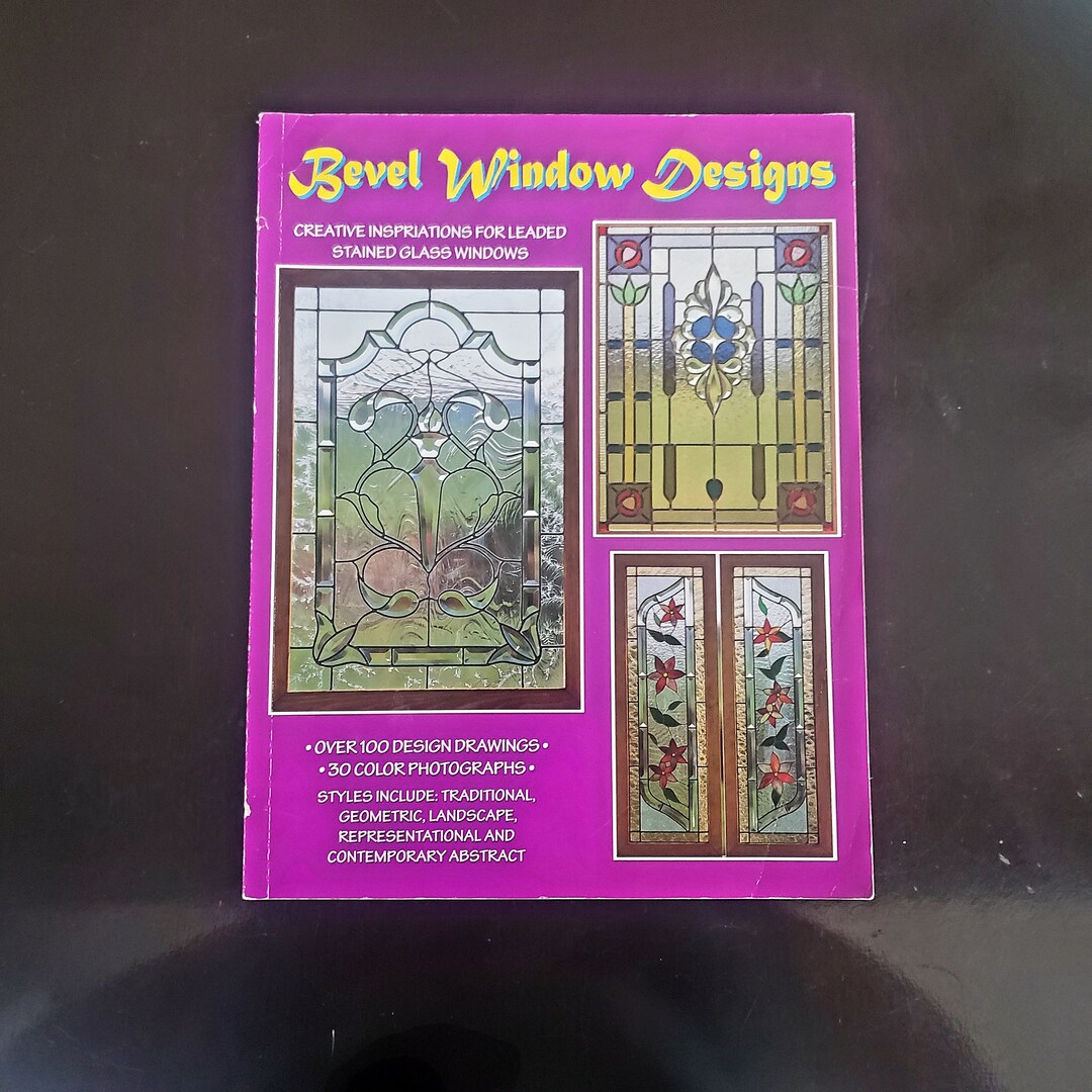 Stained Glass Patter Book - Bevel Window Designs by Randy Wardell - Etsy