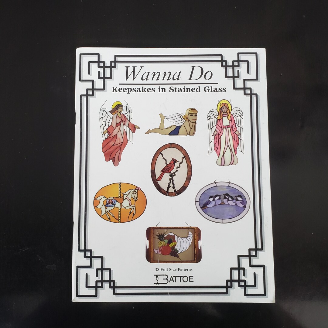 Stained Glass Pattern Book - Wanna Do Keepsakes in Stained Glass by Eva ...