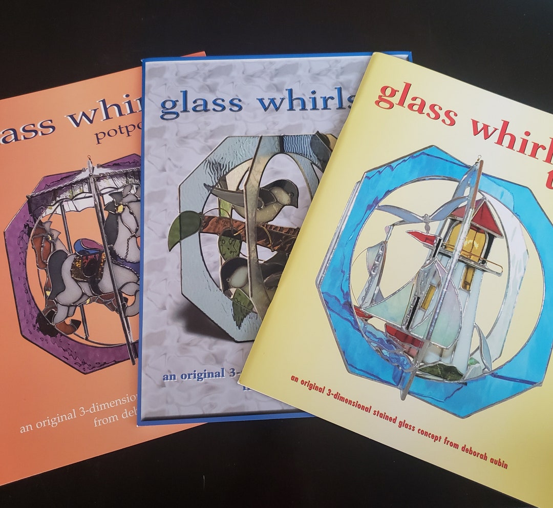 Glass Whirls 3 Dimensional Pattern Books by Deborah Aubin - Stained ...