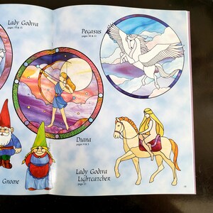 Stained Glass Pattern Book Myths & Legends by Leslie Gibbs and Laura ...