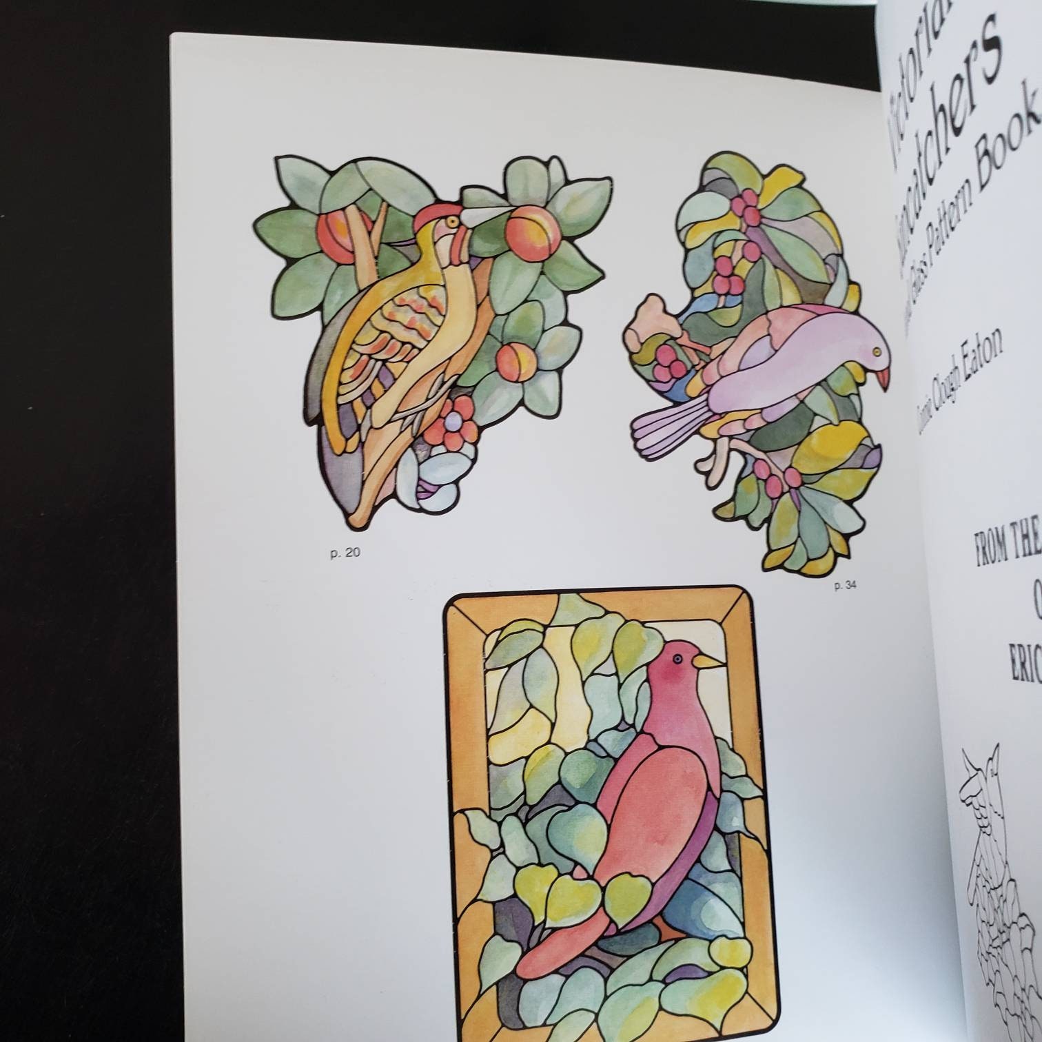 Stained Glass Pattern Book Victorian Suncatchers Stained - Etsy