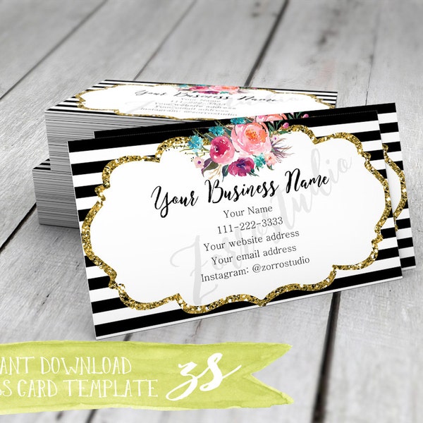 Rustic Business Card - Etsy