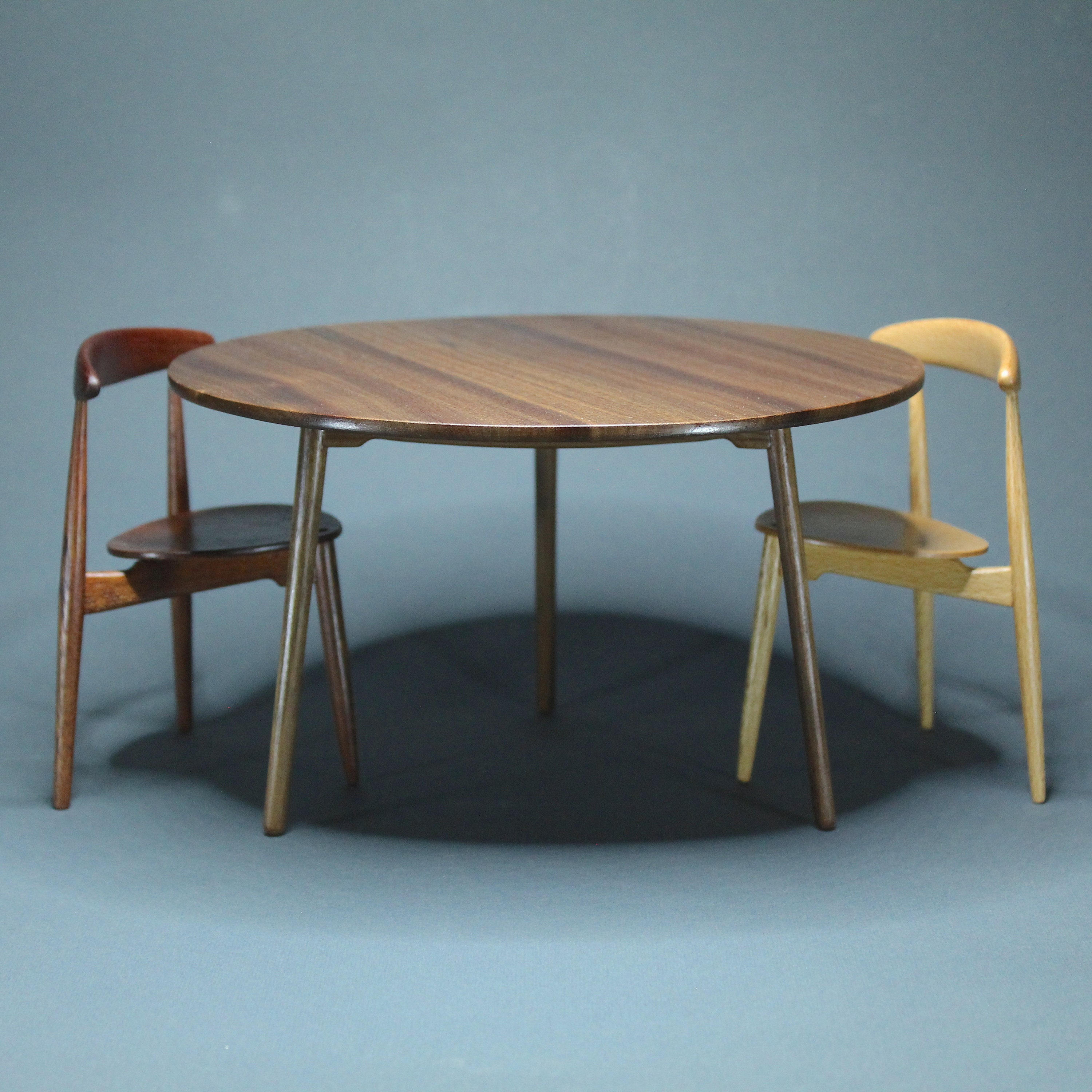 1/6 Scale Handmade Mid Modern Design Precious Wooden Dining - Etsy