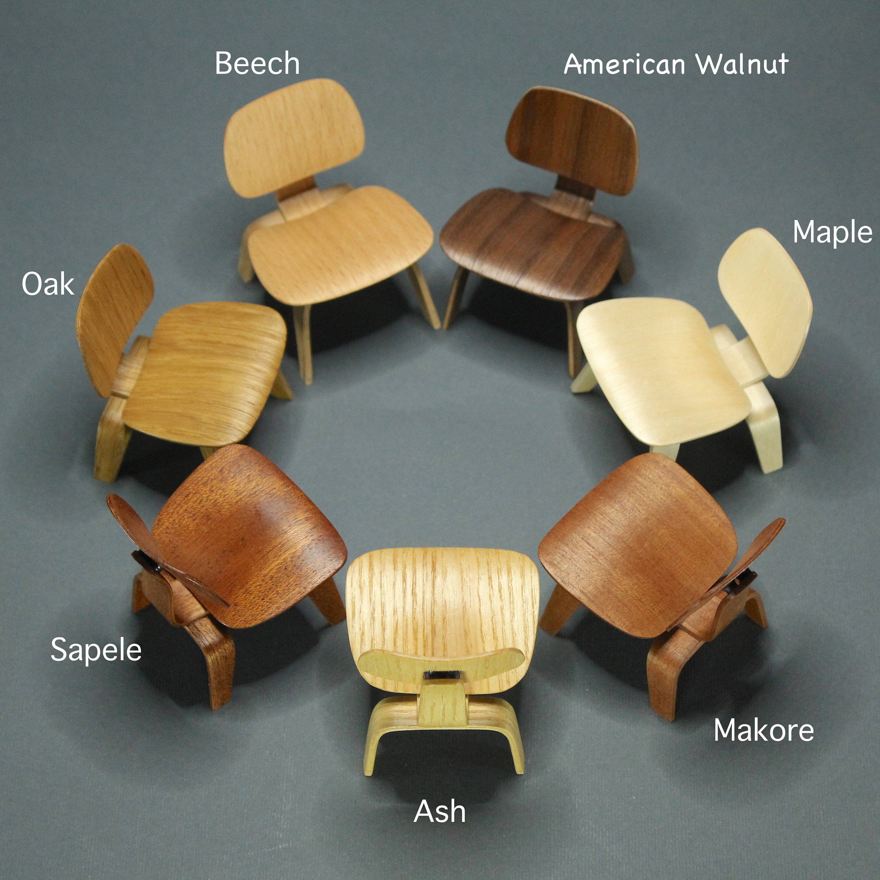 1:12 Scale Miniature Mid Century Modern Design Handcrafted Wooden ...