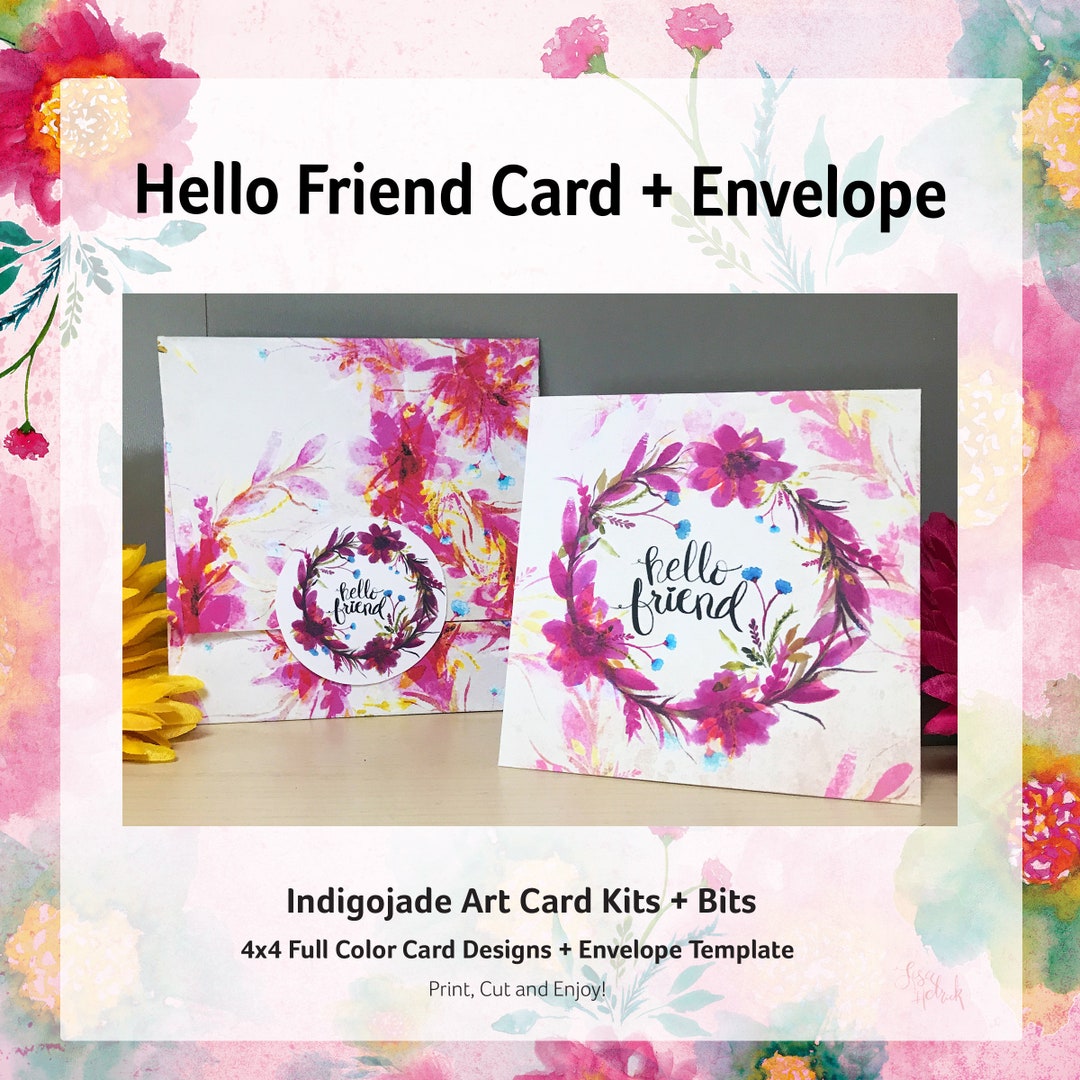 Printable Cards: Card Kit With Embellishments + Sentiments - Etsy