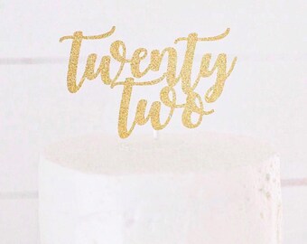 Twenty Eight Cake Topper / 28th Birthday Cake Topper / 28 | Etsy