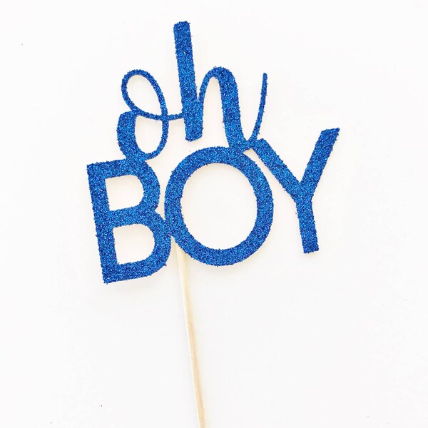 Oh Boy Cake Topper - Etsy