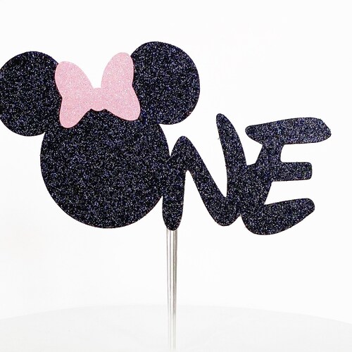One Minnie Mouse Cake Topper One Cake Topper 1st Birthday - Etsy