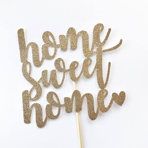 Home Sweet Home Cake Topper - Etsy