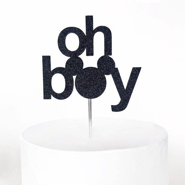 Oh Boy Cake Topper - Etsy