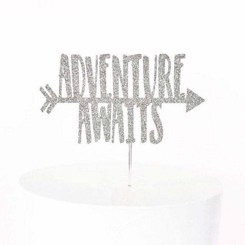 Adventure Awaits Cake Topper - Etsy