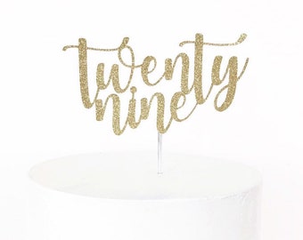 ANY AGE Topper Aloha 50 Cake Topper Birthday Glitter Cake - Etsy