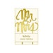 Mr & Mrs Gold Acrylic Cake Topper Reusable Cake Topper - Etsy