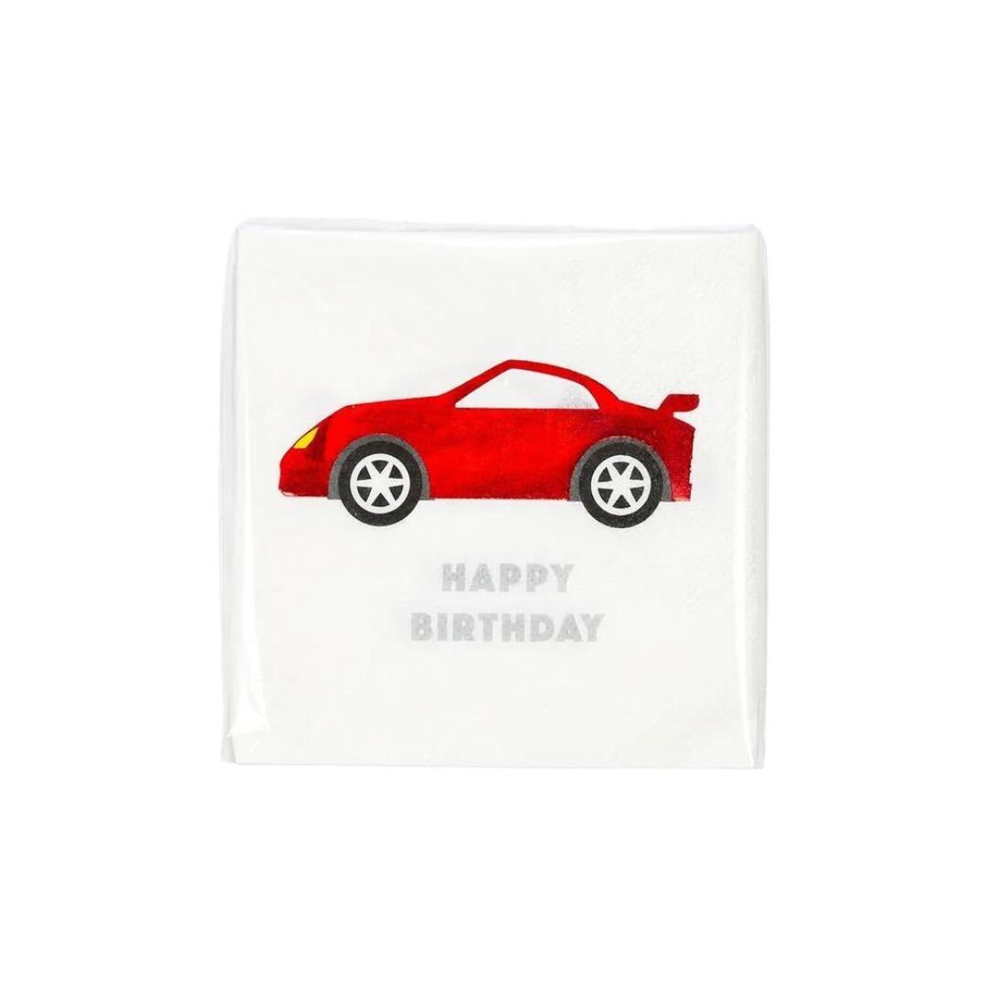 Red Race Car Happy Birthday Napkins - Etsy