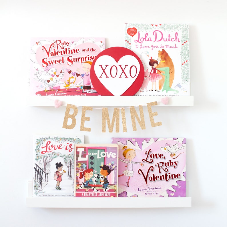 Be Mine Banner with Felt Hearts Valentine's Day | Etsy