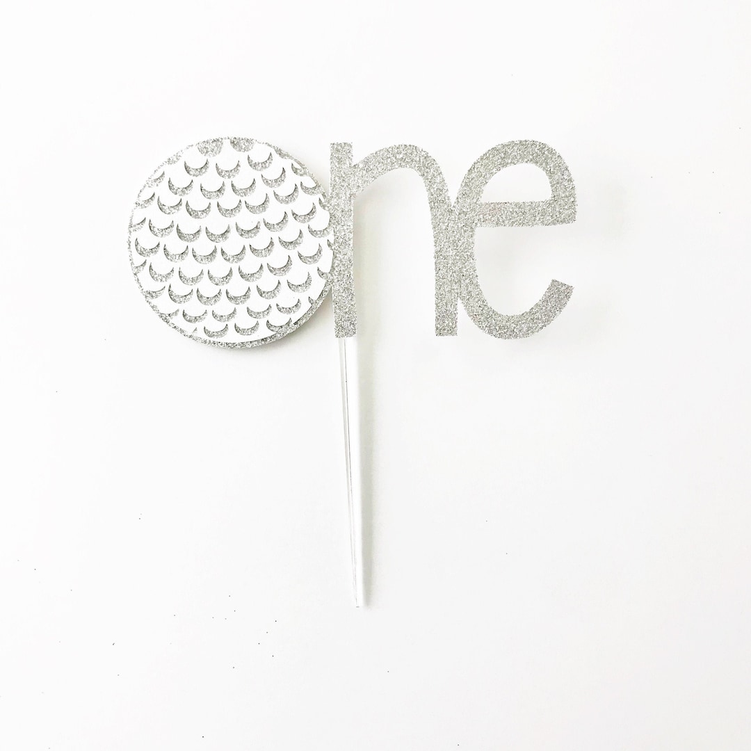 Golf First Birthday | Golf Ball Cake Topper | Hole in ONE 1st Birthday ...