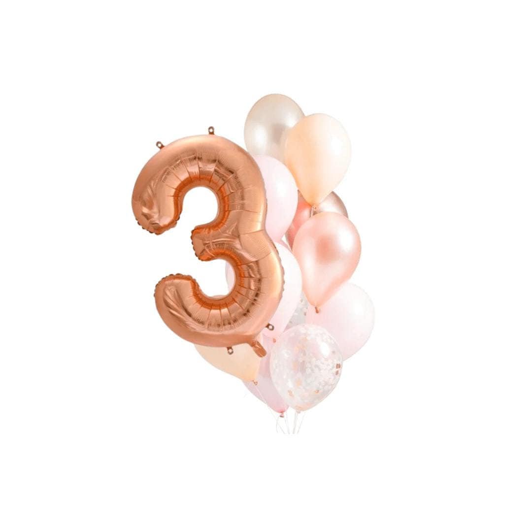 Number 3 Mylar Balloon | Jumbo Number 3 Balloon | 3rd Birthday Balloon ...