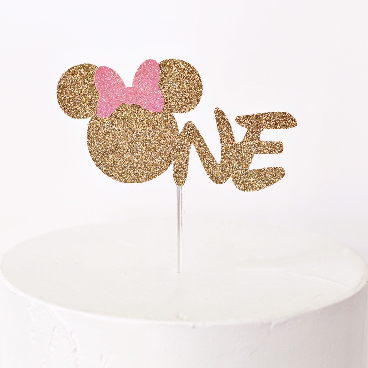 Minnie Mouse One Cake Topper | First Birthday Cake Topper | Minnie ...