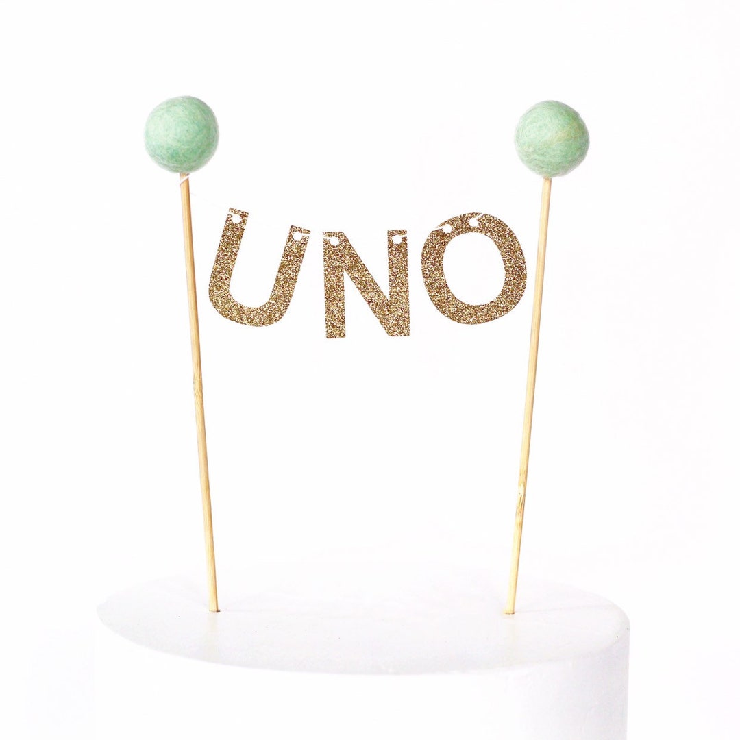 Uno Cake Topper Bunting | First Birthday Smash Cake Topper | First ...
