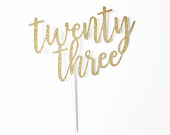 Twenty Two Cake Topper 22 Years Old 22nd Birthday - Etsy
