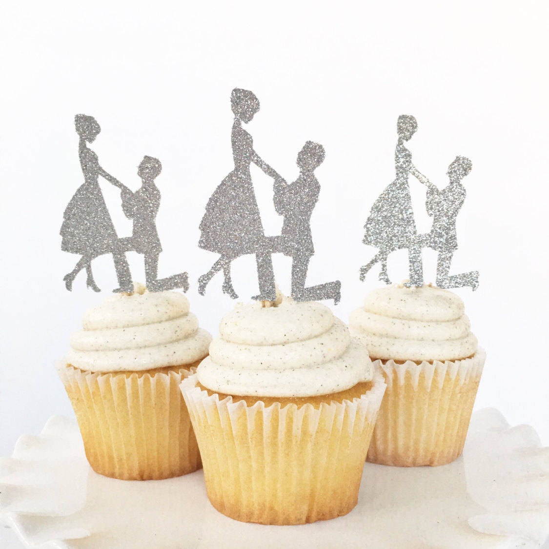Engagement Party Cupcake Toppers