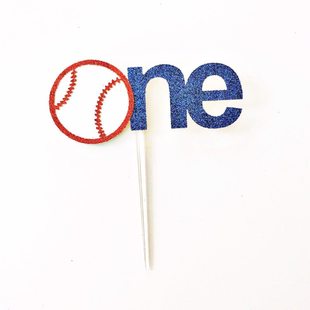 Baseball One Cake Topper | Baseball Smash Cake Topper | Boy First ...