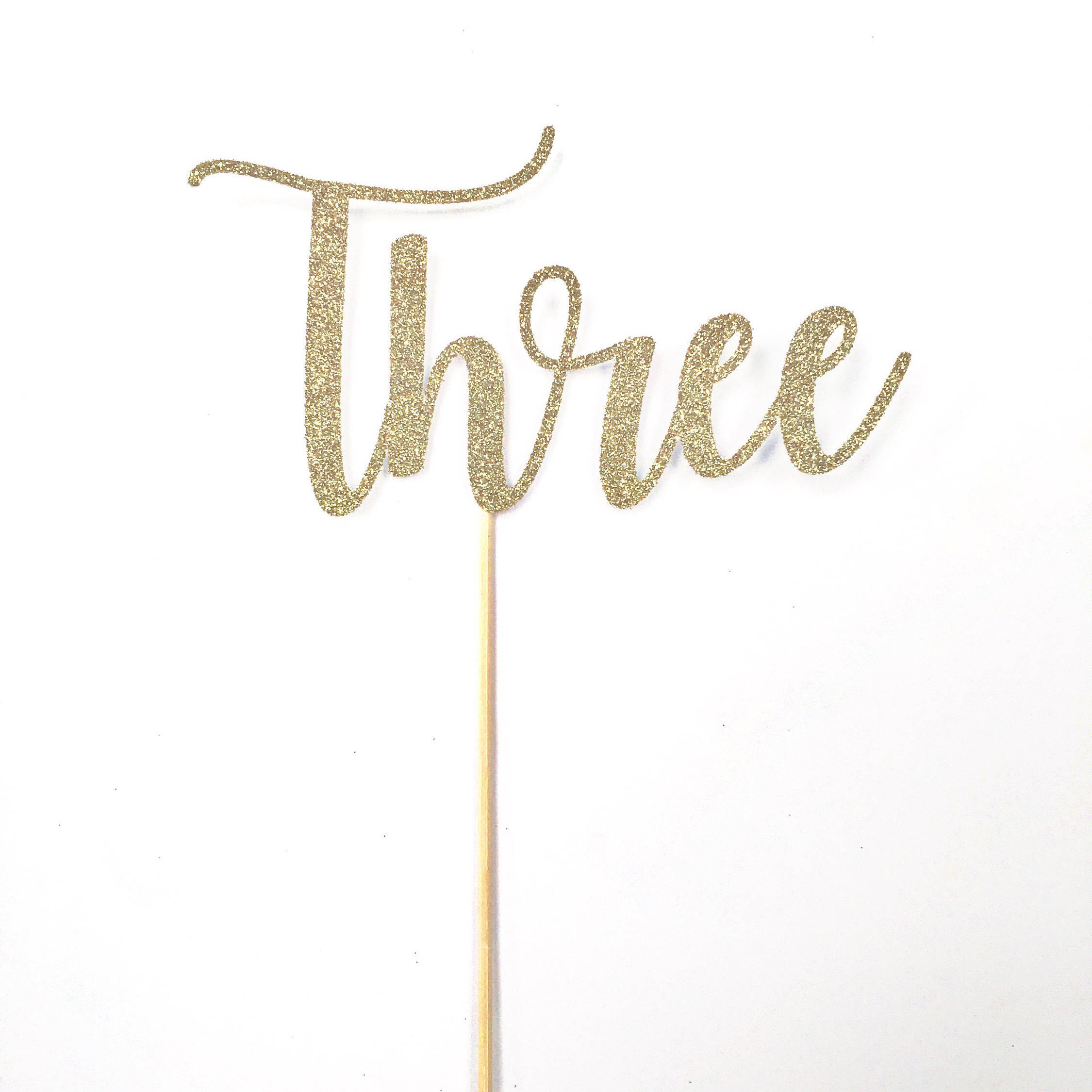 Three Cake Topper / Third Birthday / 3rd Birthday / Birthday | Etsy