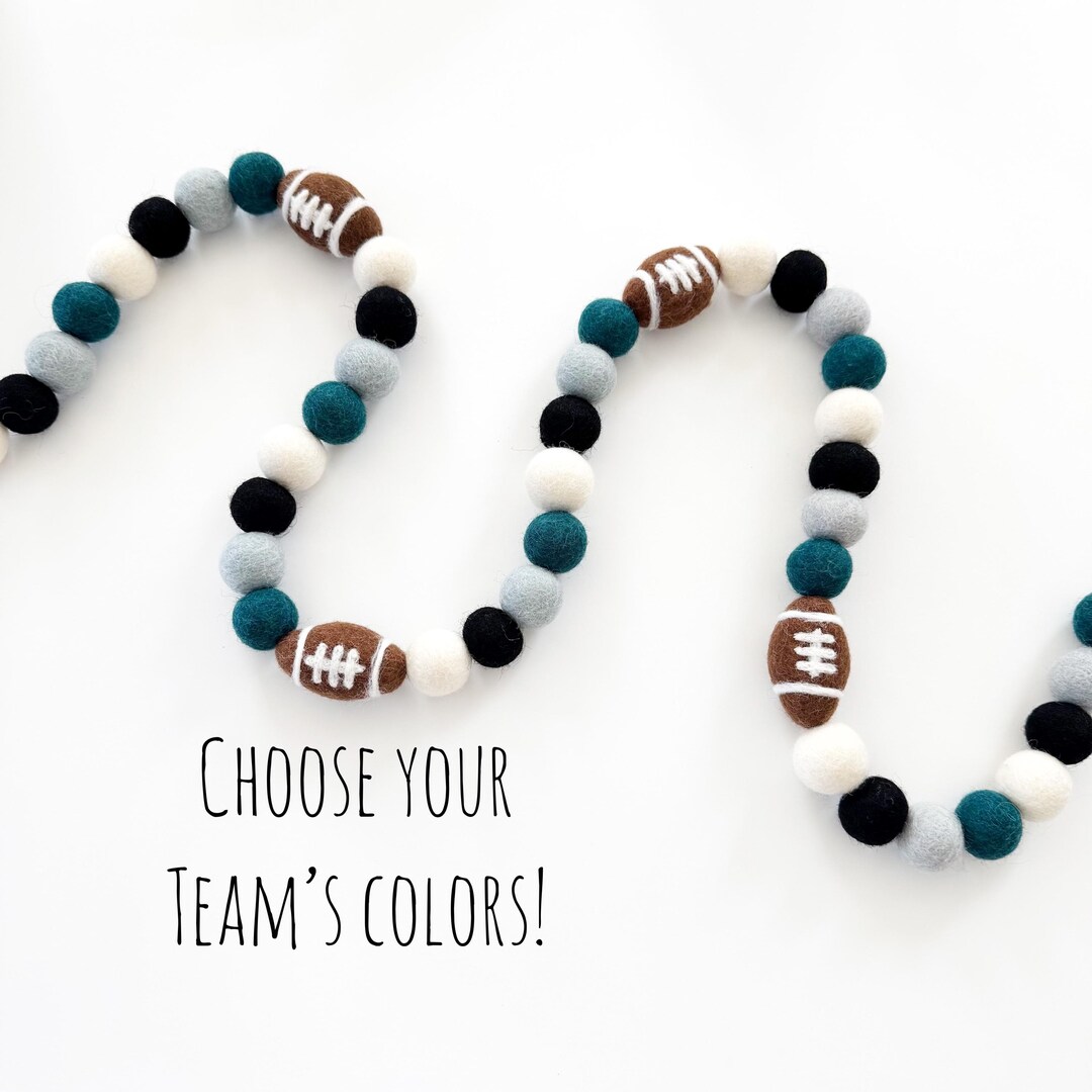 Philadelphia Eagles Football Felt Ball Garland | Customizable Football ...