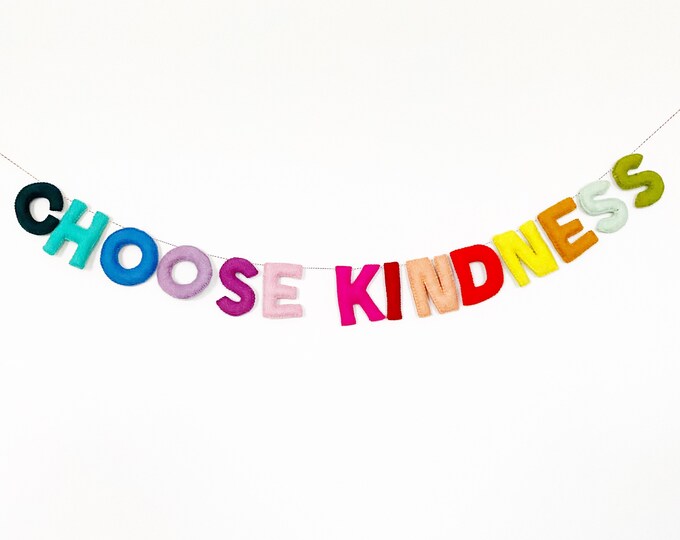 Choose Kindness Felt Banner - Etsy
