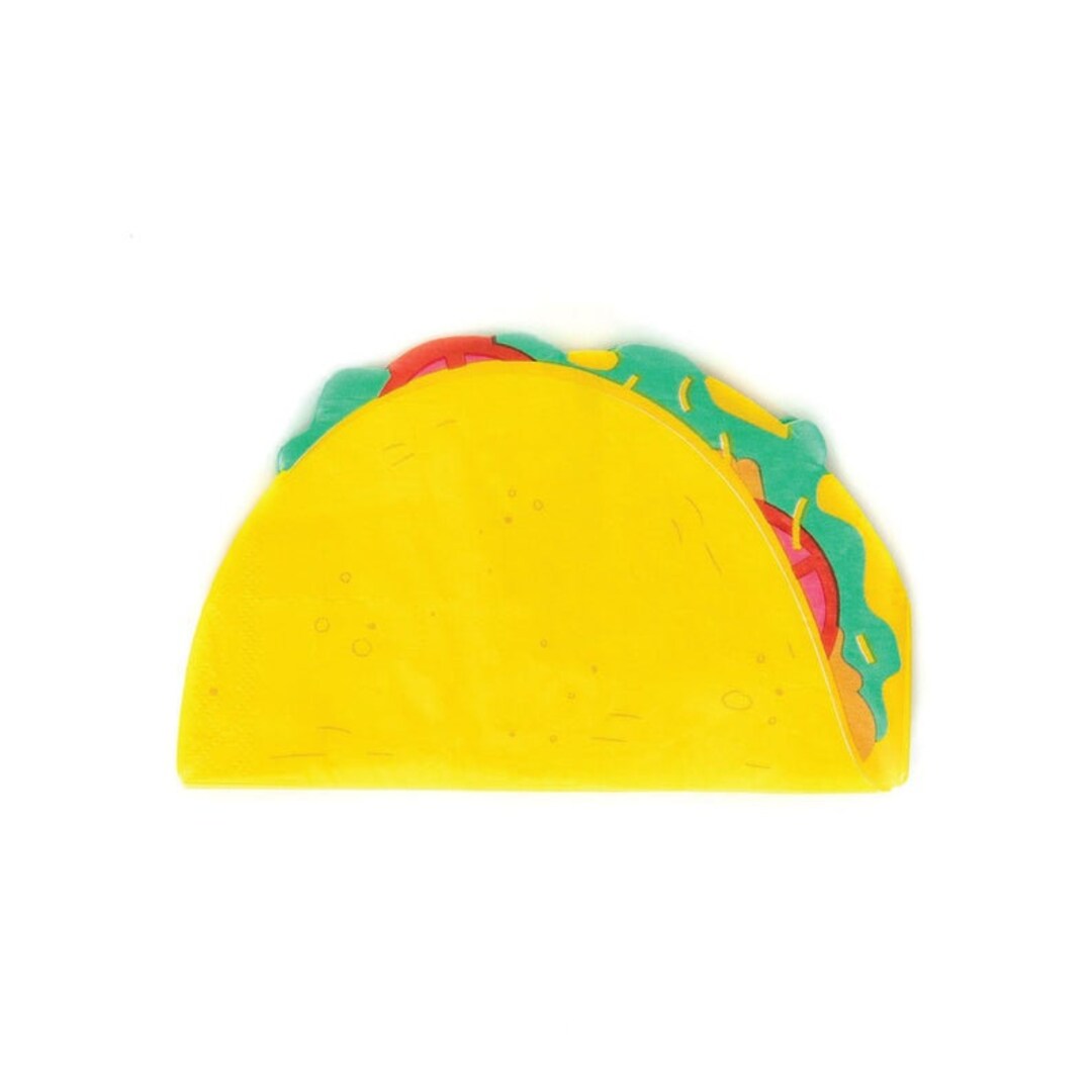 Taco Shaped Paper Napkins Taco Bout a Party Fiesta - Etsy