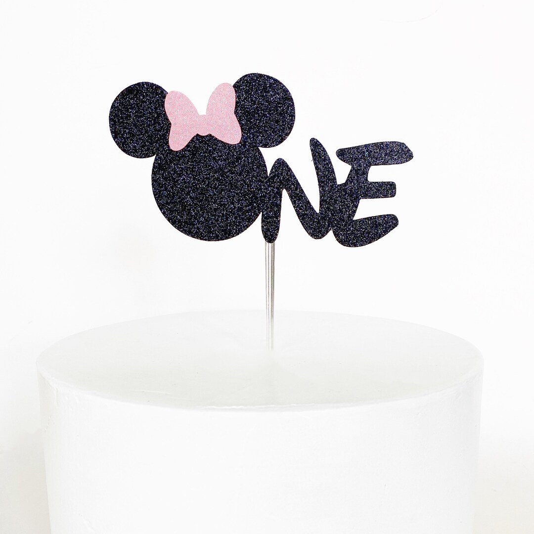 Minnie Mouse One Cake Topper | First Birthday Cake Topper | Minnie ...