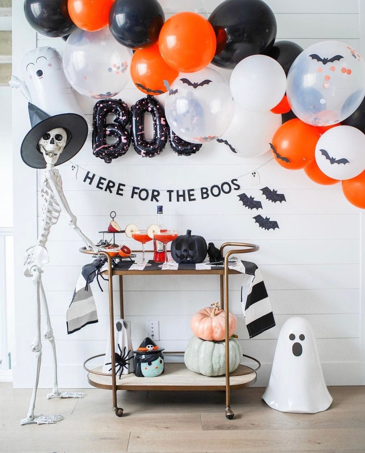 Here for the Boos Banner | Ghost Banner | Hey Boo | Halloween Banner ...