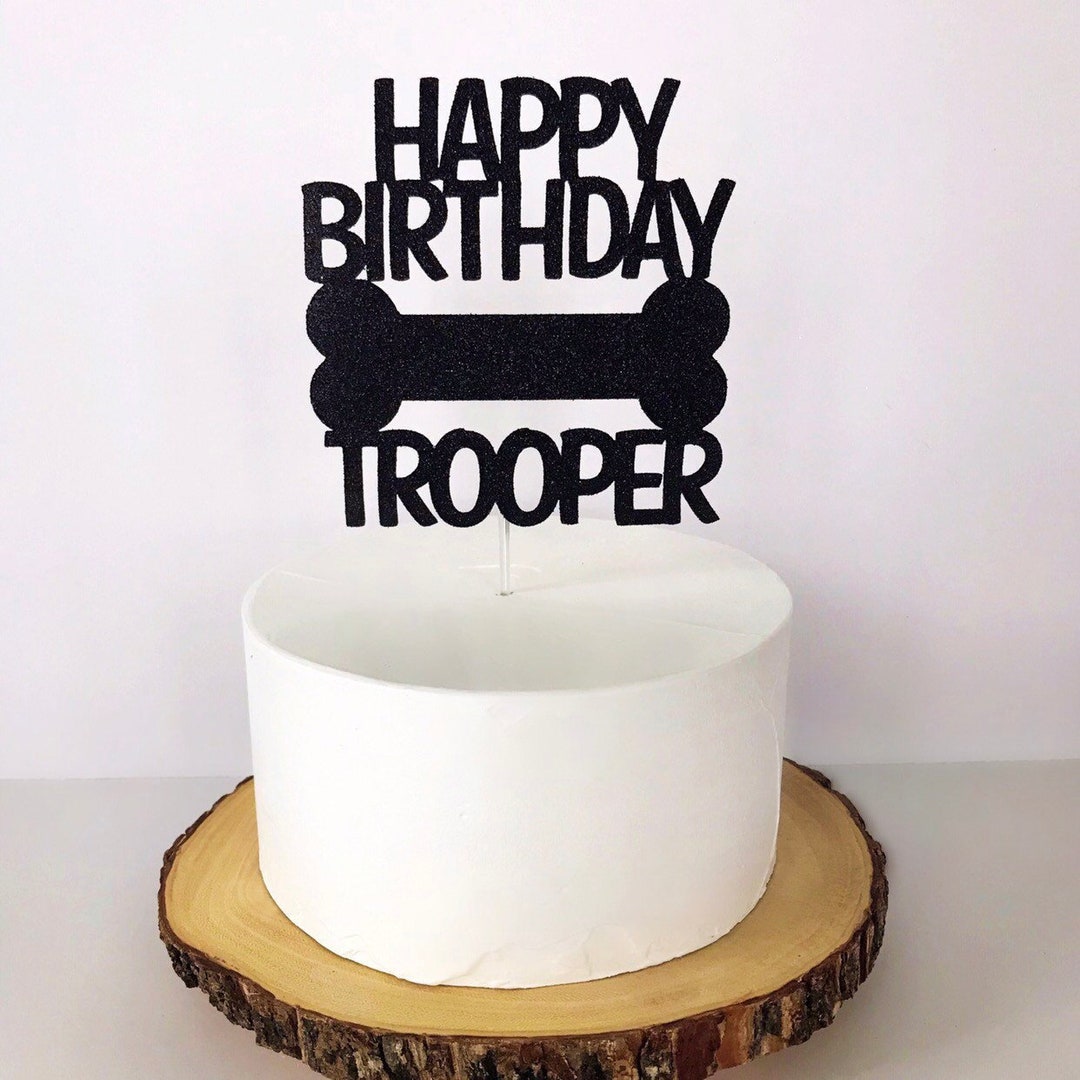 Dog Birthday Cake Topper | Happy Birthday | Dog Mom | Puppy Party ...