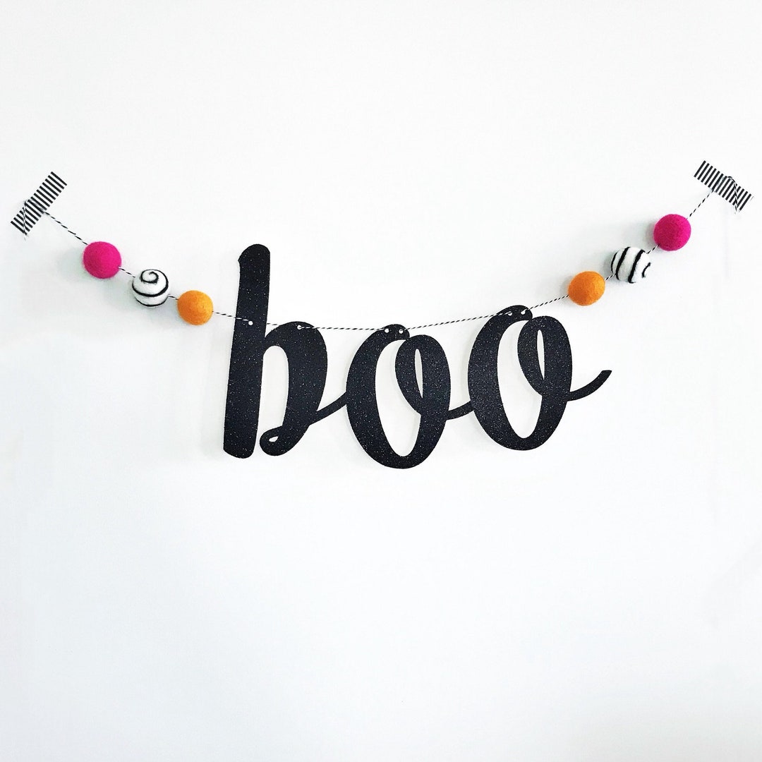 Boo Halloween Banner - Etsy