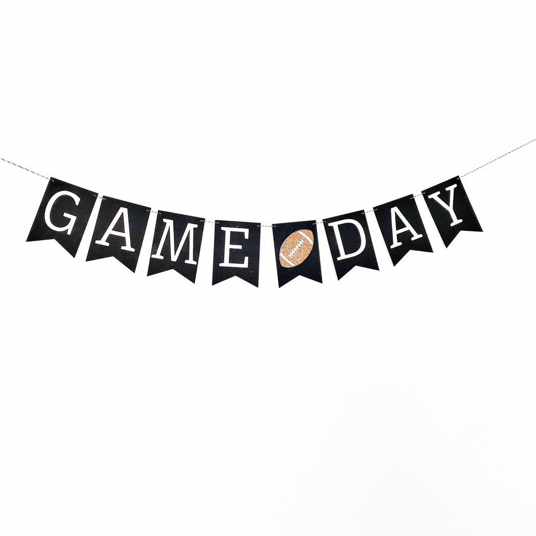 Game Day Banner | Football Party | Football Decorations | Super Bowl ...
