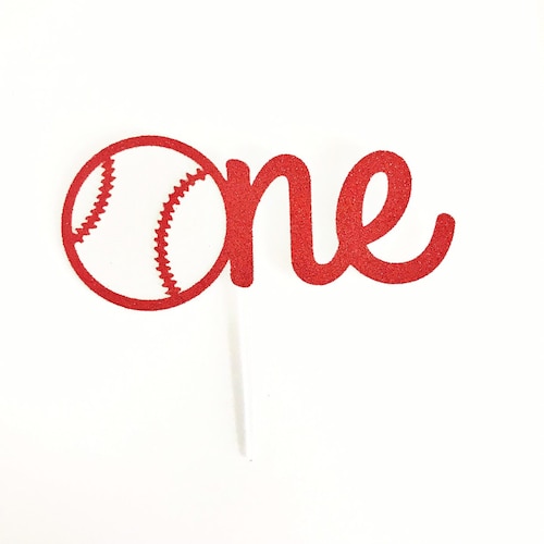 Baseball One Cake Topper / Baseball Smash Cake Topper / Boy | Etsy