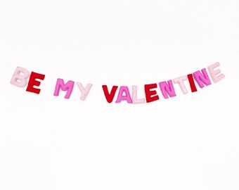 Valentine Banner-be My Valentine Sign-valentine Decoration - Etsy