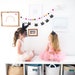 Halloween Felt Ball Garland Pink Halloween Garland Hey Boo Ghouls Rule ...