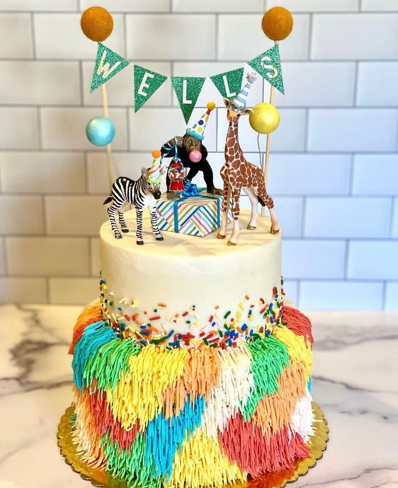 Custom Name Cake Topper Banner Personalized Cake Topper - Etsy