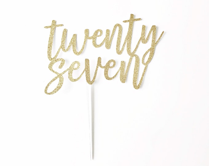 Twenty Four Cake Topper 24 Cake Topper 24th Birthday Cake | Etsy