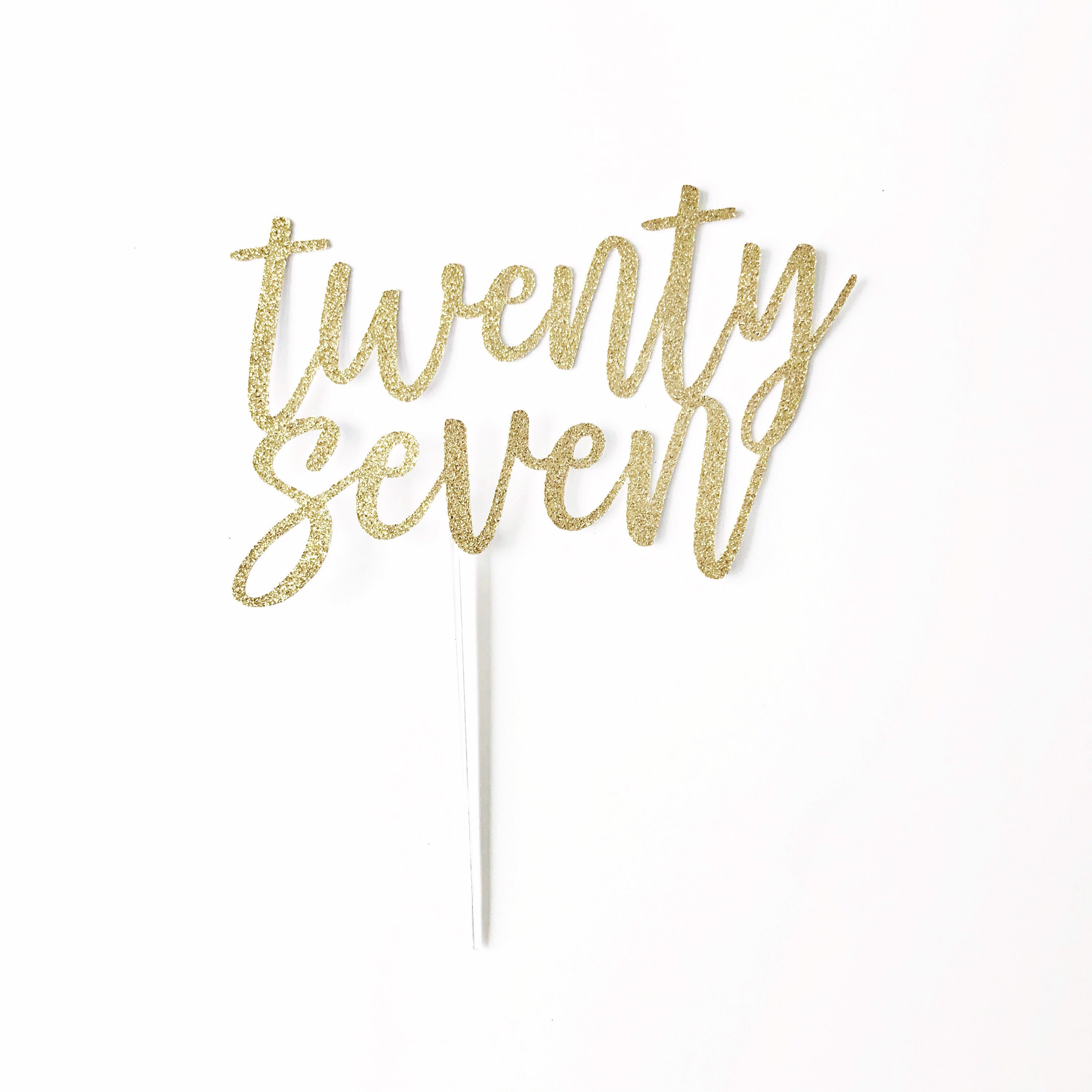Twenty Seven Cake Topper | Etsy