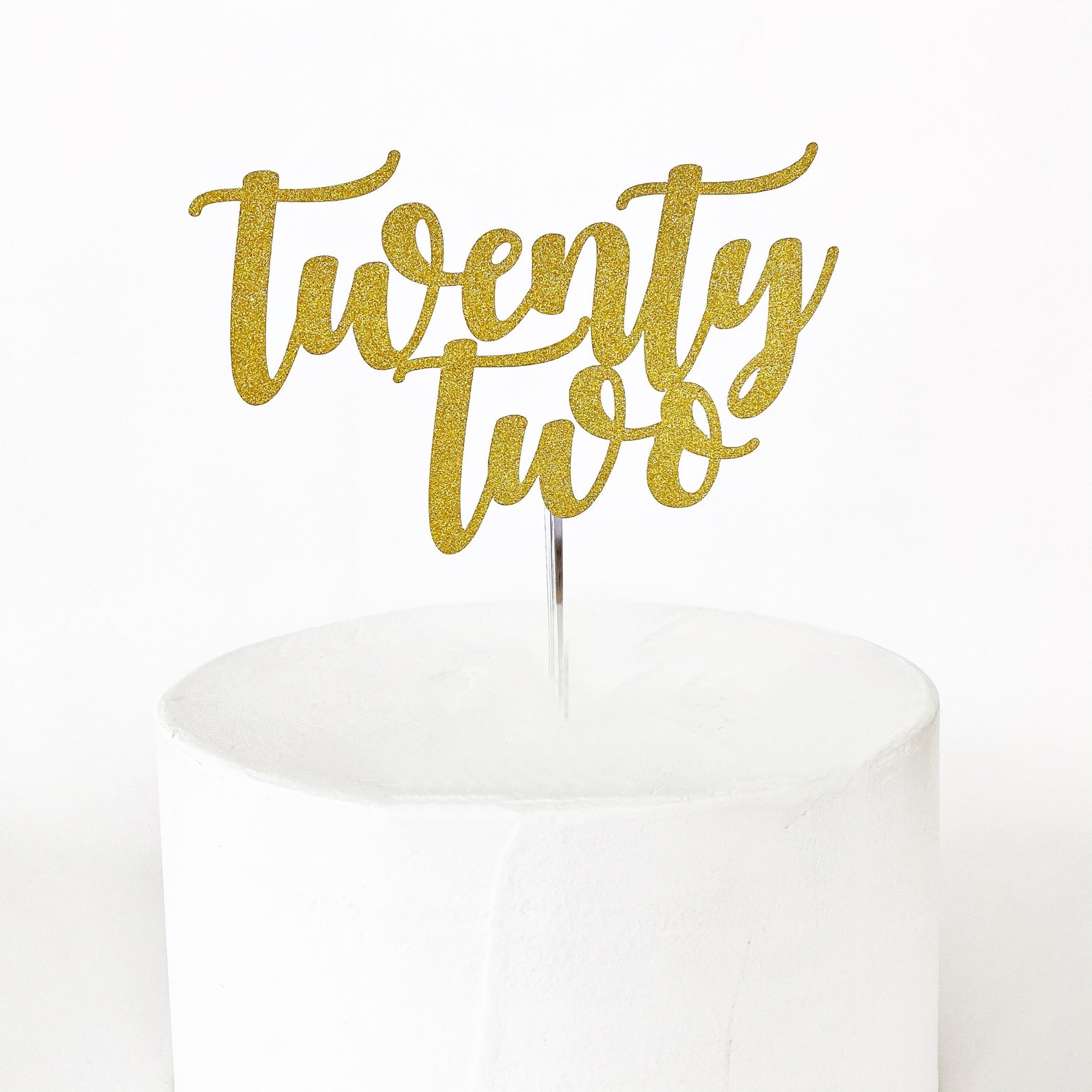 Twenty Two Cake Topper 22 Years Old 22nd Birthday - Etsy
