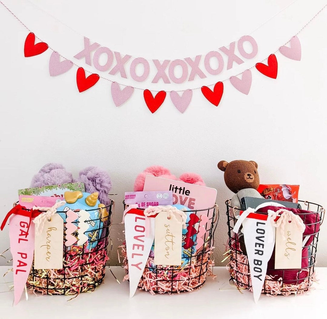 Xo Banner Valentine's Day Banner Valentine's Day Decor Xoxoxoxoxo ...