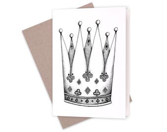 Crown Card | Etsy