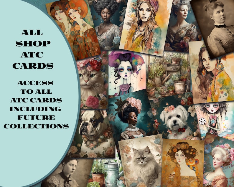 400+ ATC Cards MEGA BUNDLE, Printable Journaling Cards, Inserts and ...