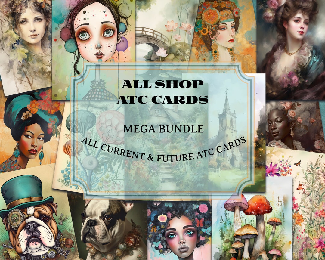 400+ ATC Cards MEGA BUNDLE, Printable Journaling Cards, Inserts and ...
