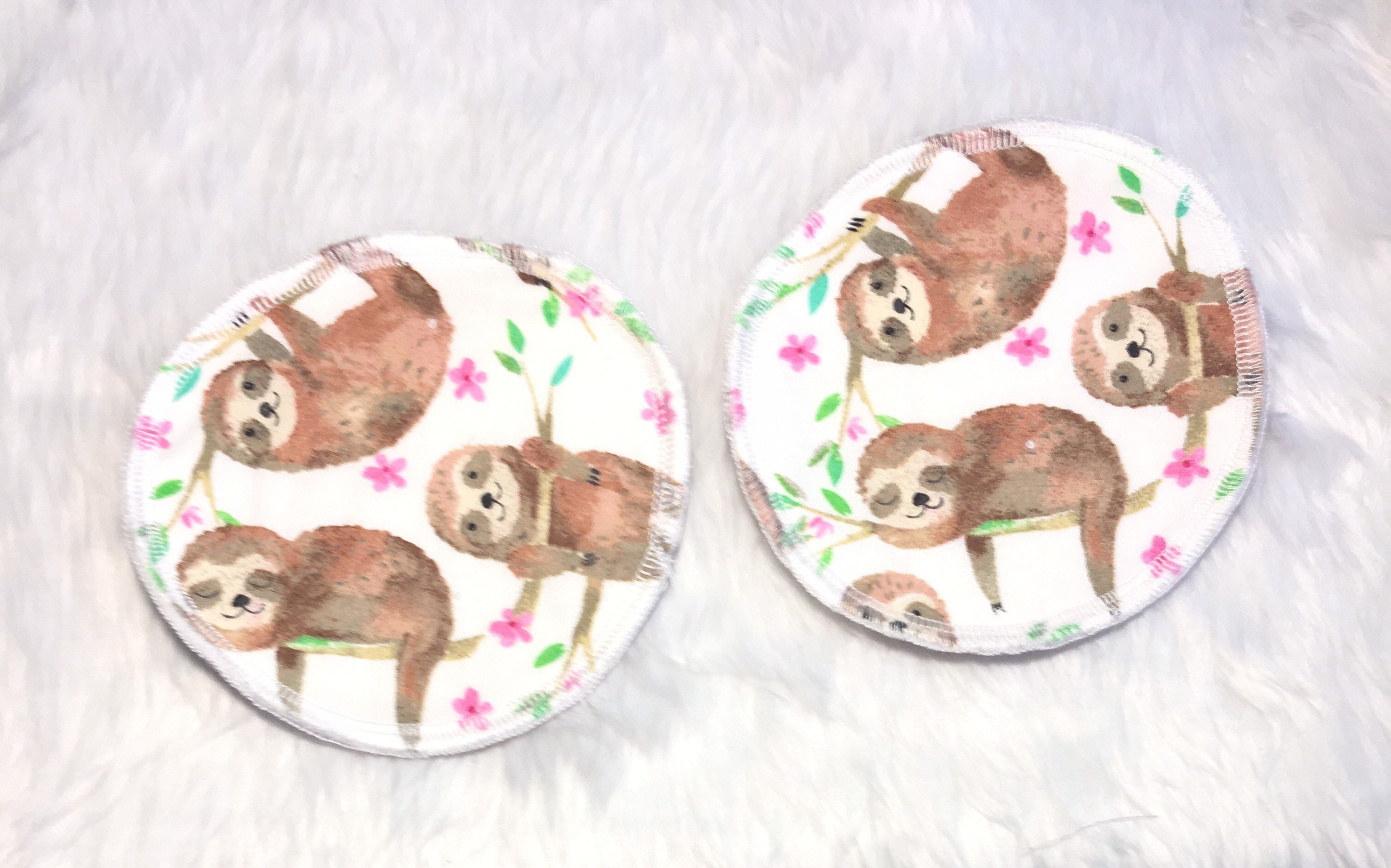 Sloth 100% Cotton Breast Pads 1 Pair - Etsy