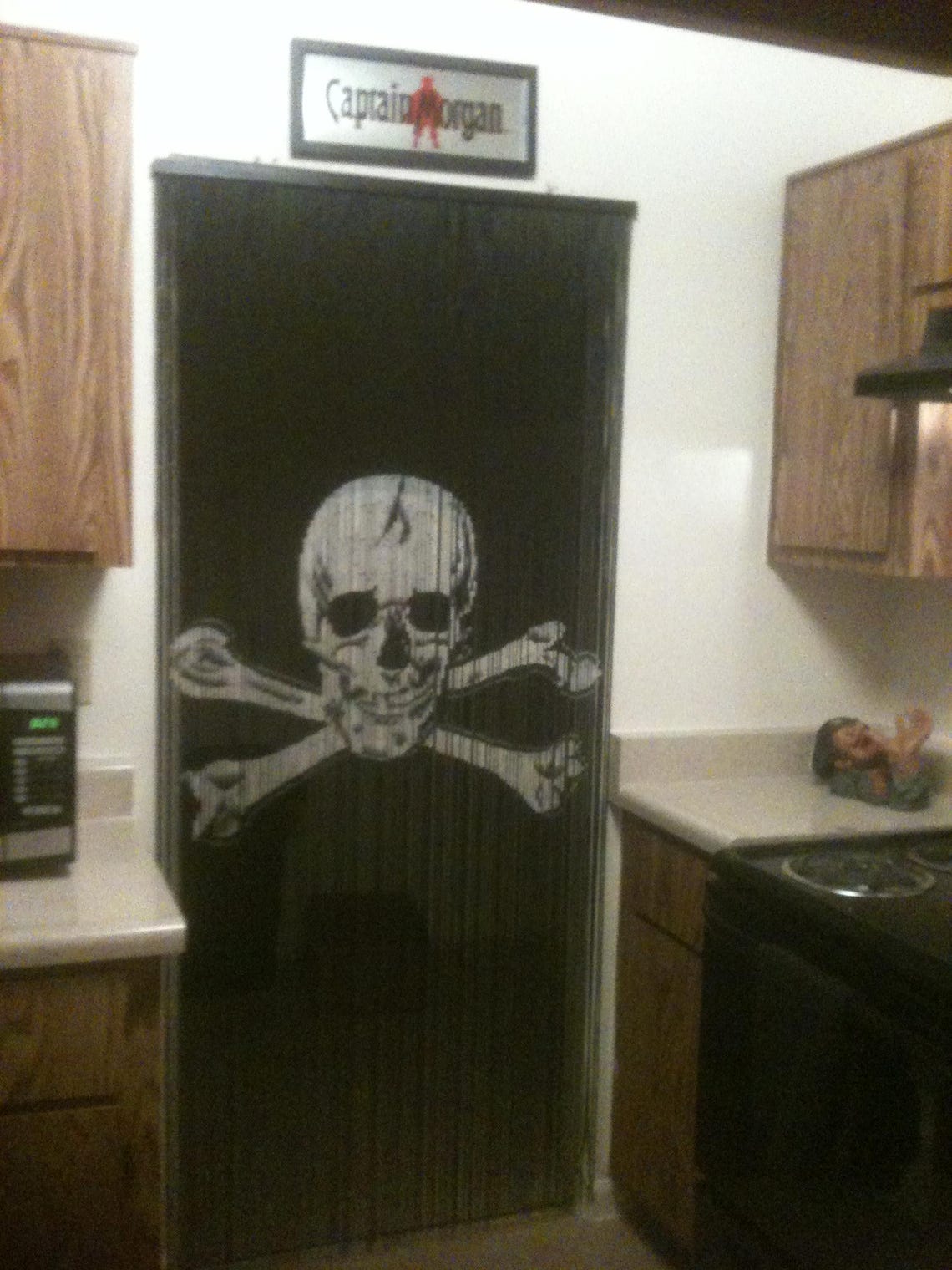 Skull & Crossbones Beaded Curtain: Jolly Roger Doorway Divider - Etsy