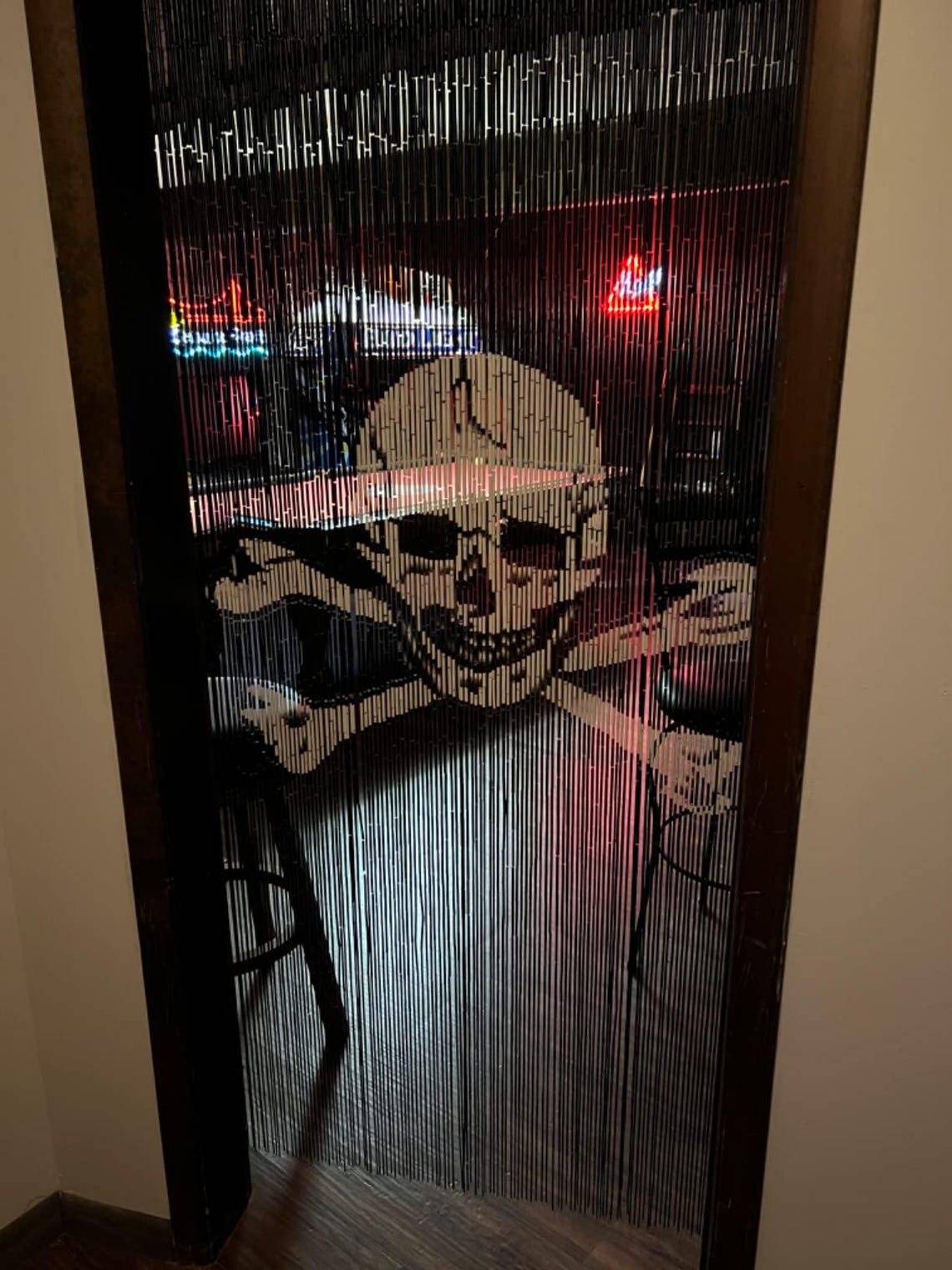 Skull & Crossbones Beaded Curtain: Jolly Roger Doorway Divider - Etsy