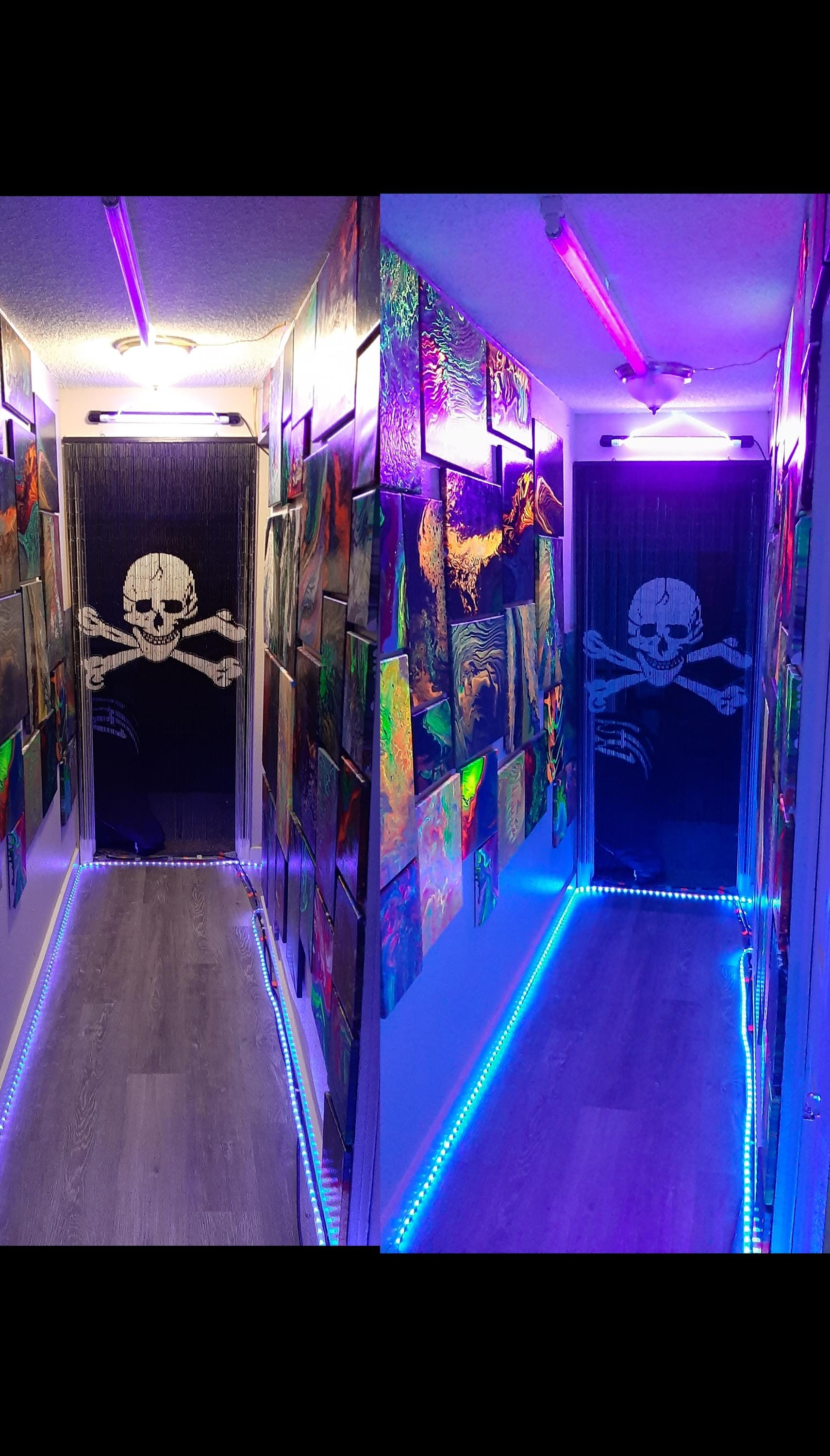 Skull & Crossbones Beaded Curtain: Jolly Roger Doorway Divider - Etsy